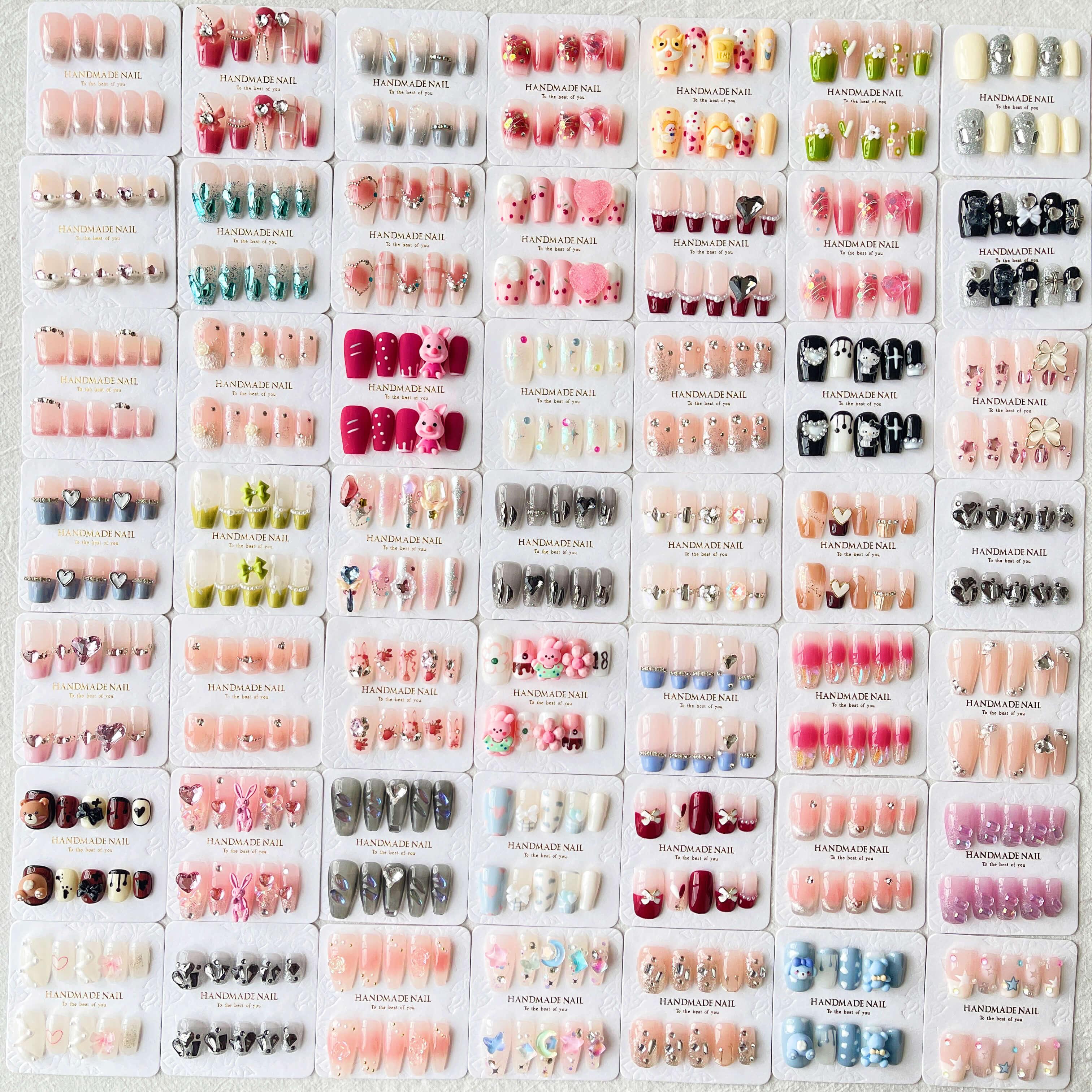 [HAPPY SCOOP] 1 Pair of Handmade Press-On Nails-SPECIAL LAUNCH PRICE ...