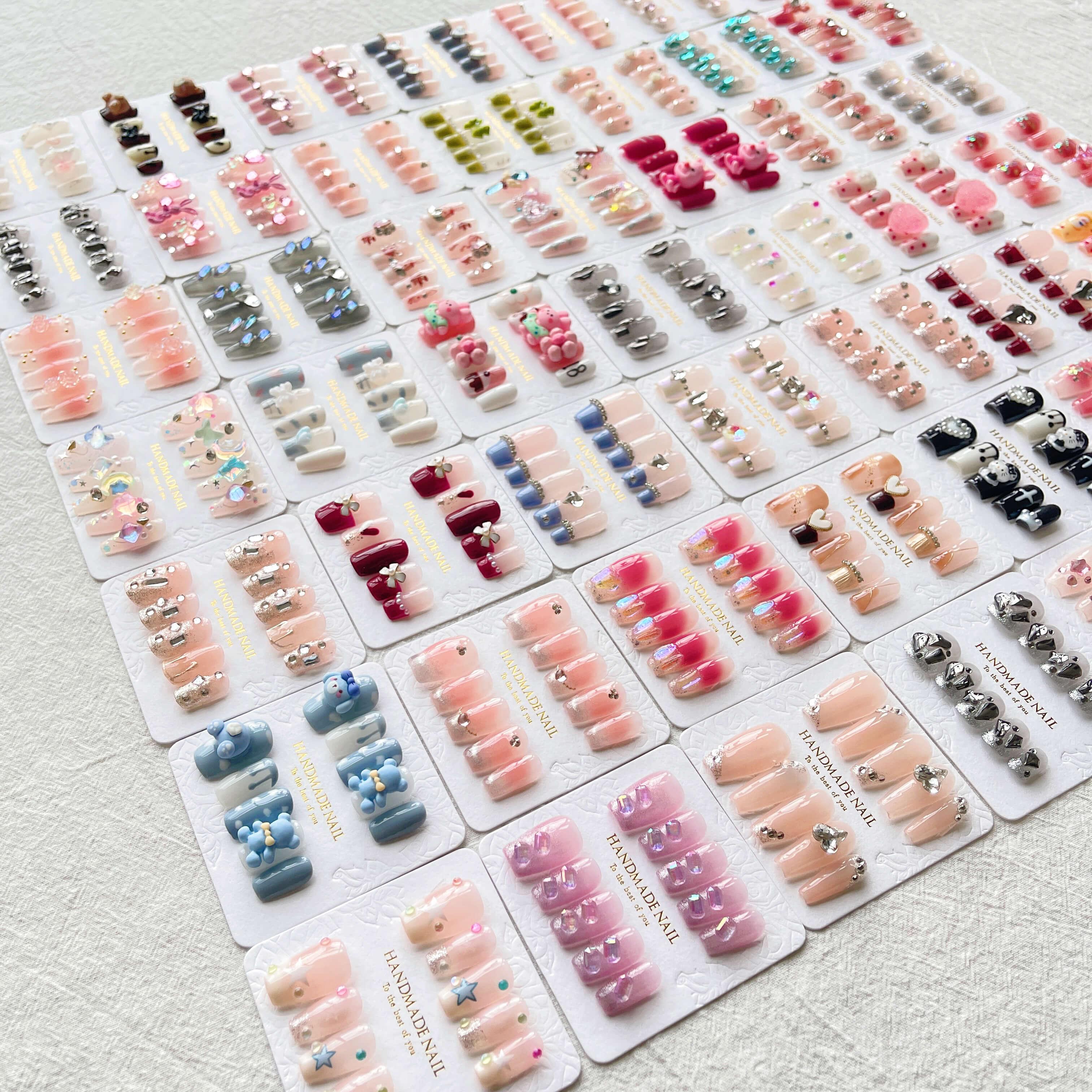 [HAPPY SCOOP] 1 Pair of Handmade Press-On Nails-SPECIAL LAUNCH PRICE ...